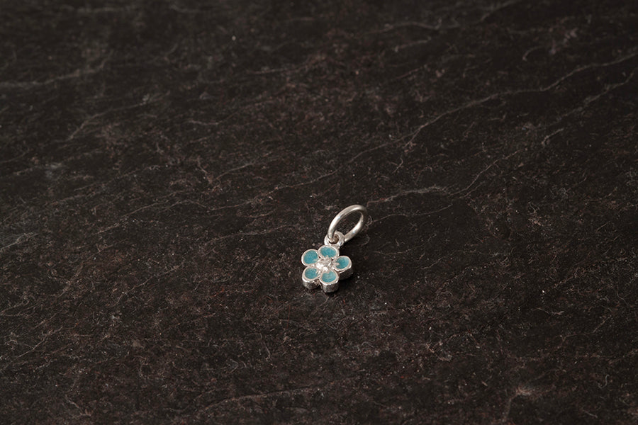 Mini Forget me Not Charm – Shetland Jewellery