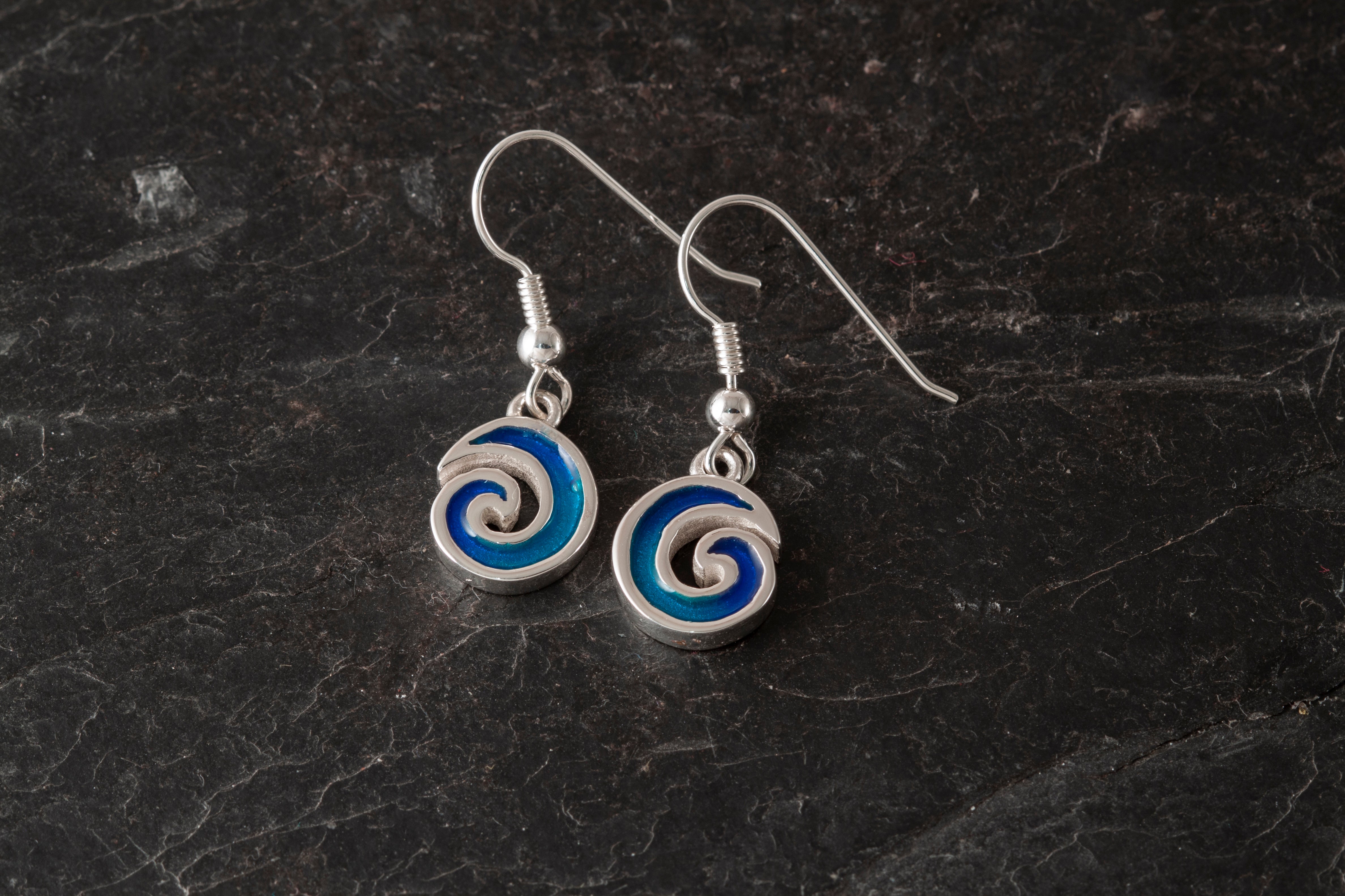Seascape Mini Wave Hooks | In Stock - 2 available – Shetland Jewellery