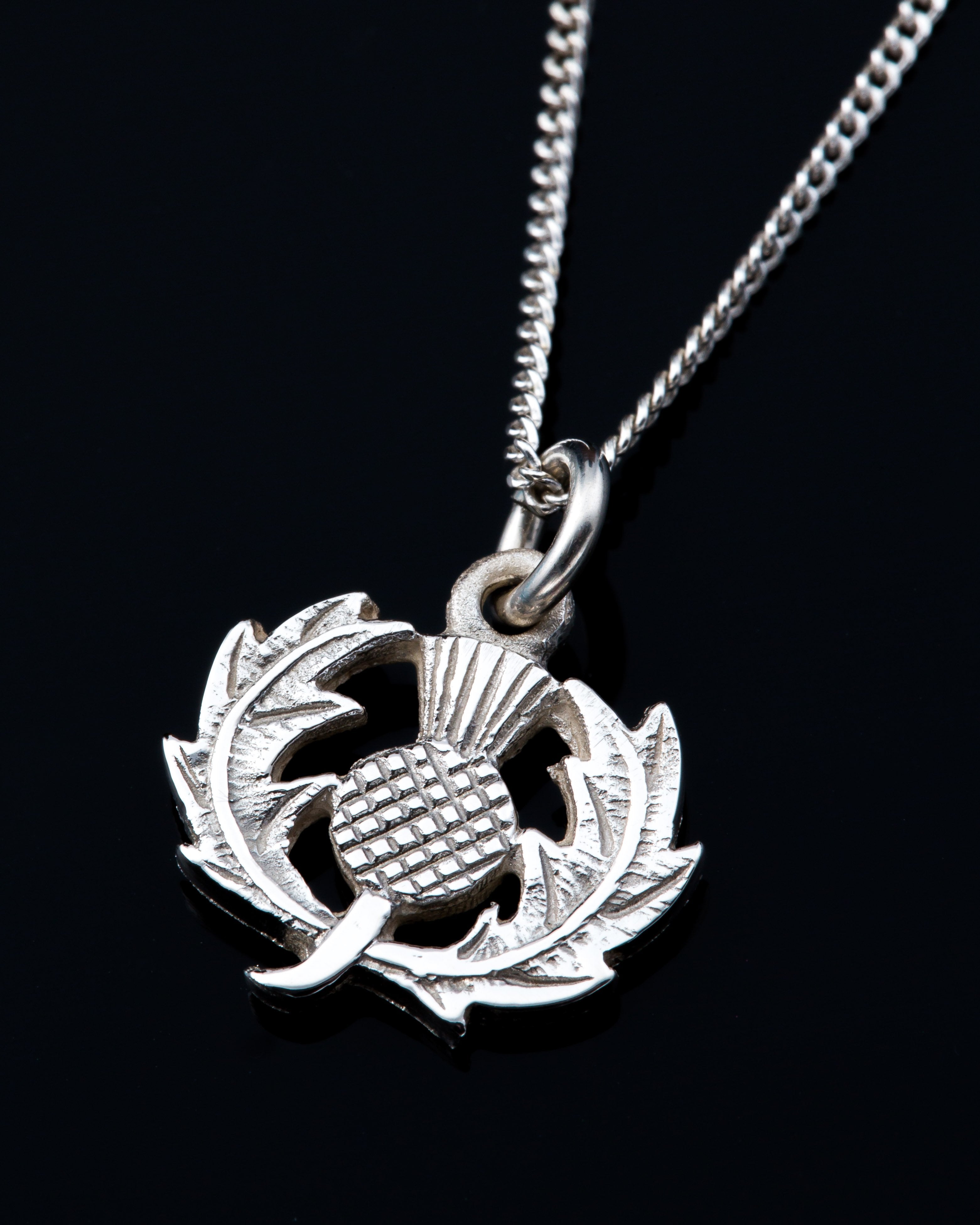 Scottish Thistle Pendant – Shetland Jewellery