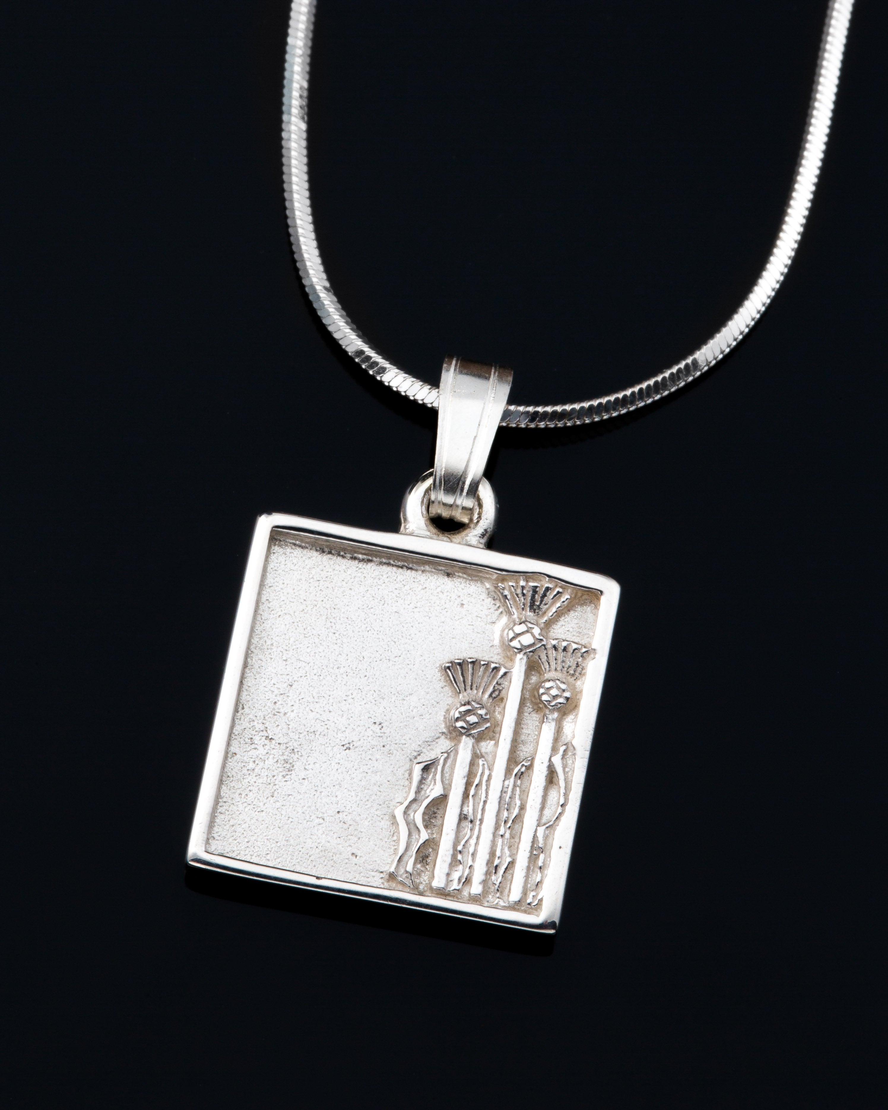 Scottish Thistle Pendant – Shetland Jewellery